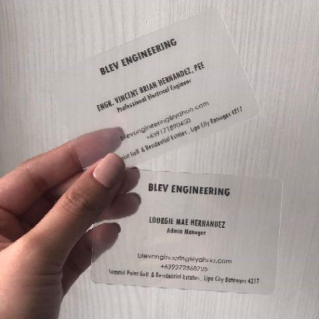 Transparent Calling Card Free Layout | Shopee Philippines