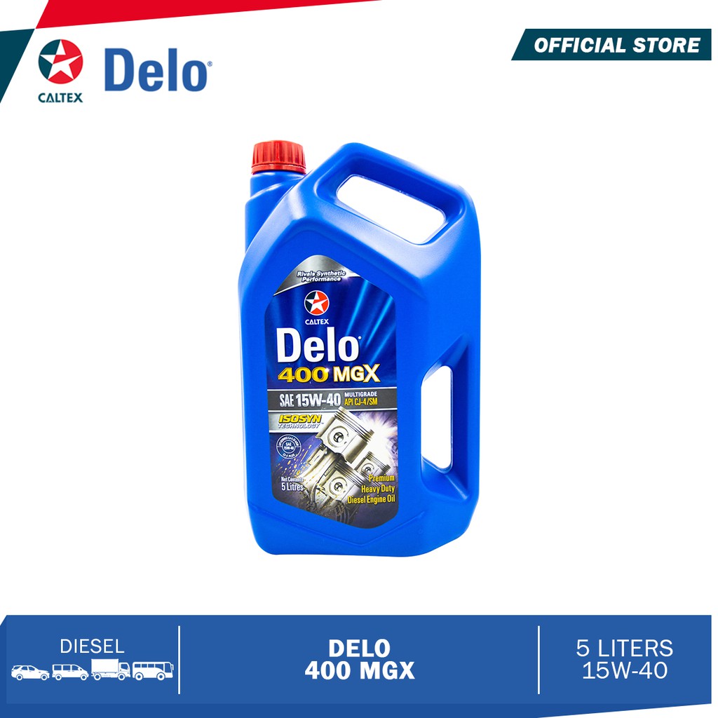 Caltex Delo 400 MGX SAE 15W-40 5 Liters | Shopee Philippines