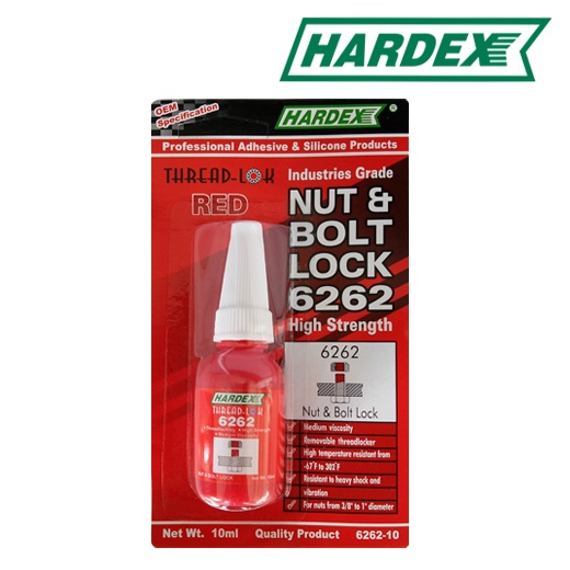 Hardex Threadlock Nut And Bolt Lock Adhesive 10ml(Red High Strength ...