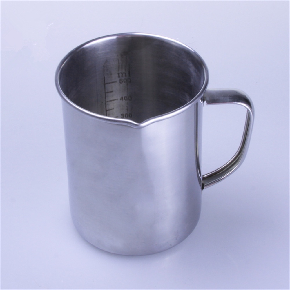 2000ml Stainless Steel Metal Lab Beaker Measuring Cup With Inner Scale ...