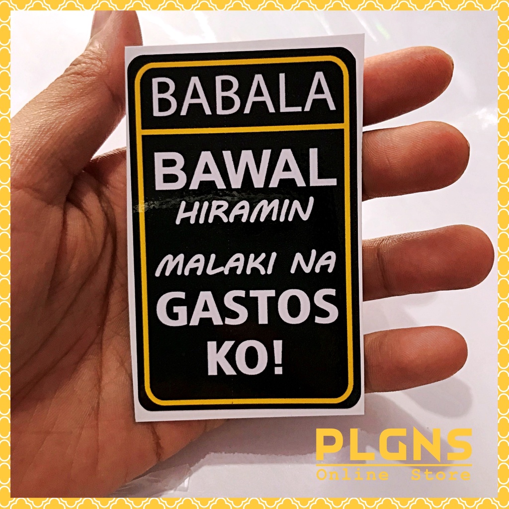 babala bawal hiramin sticker | Shopee Philippines