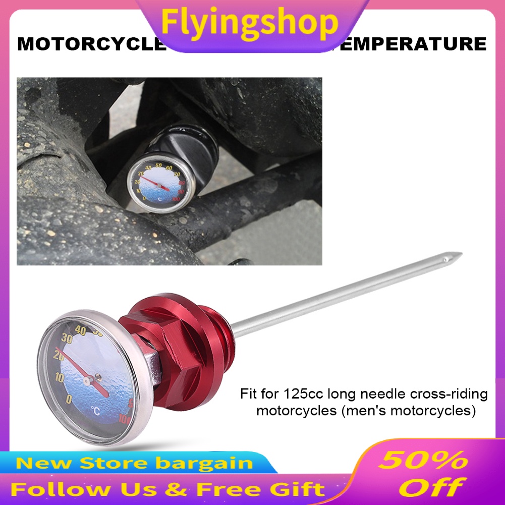 [Seller Recommend] Mini Motorcycle Oil Tank Dipstick +Temperature Gauge ...