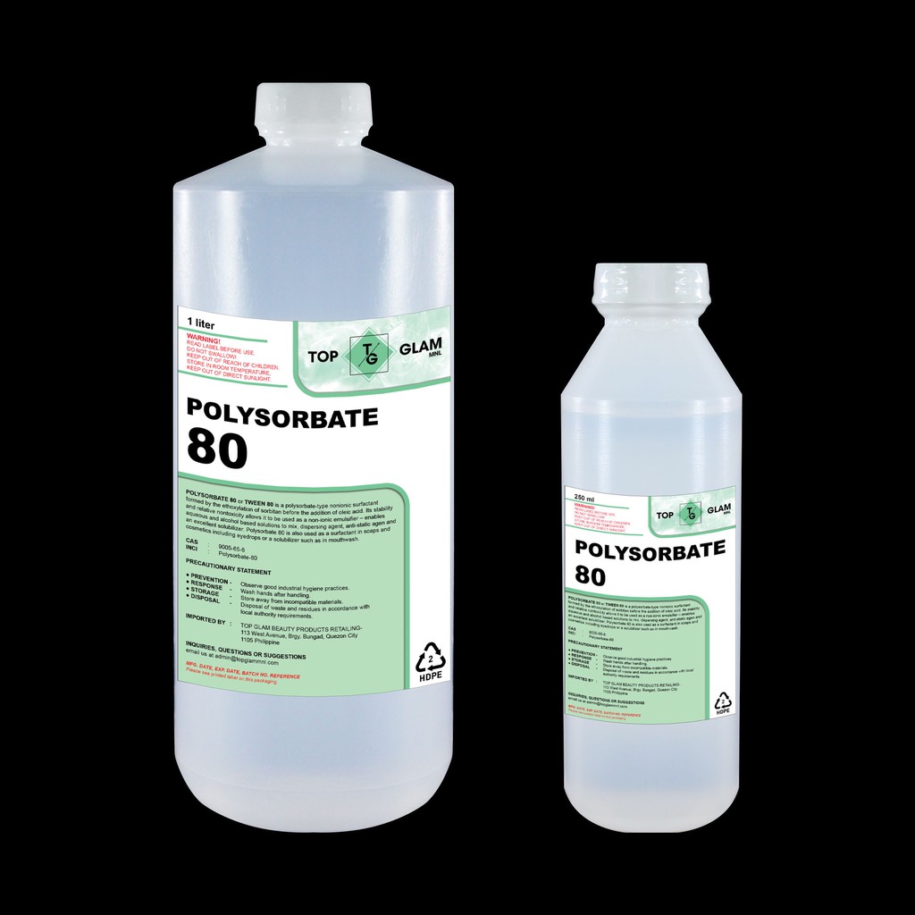 Polysorbate 80 Tween 80 1 Liter 250 Ml Shopee Philippines