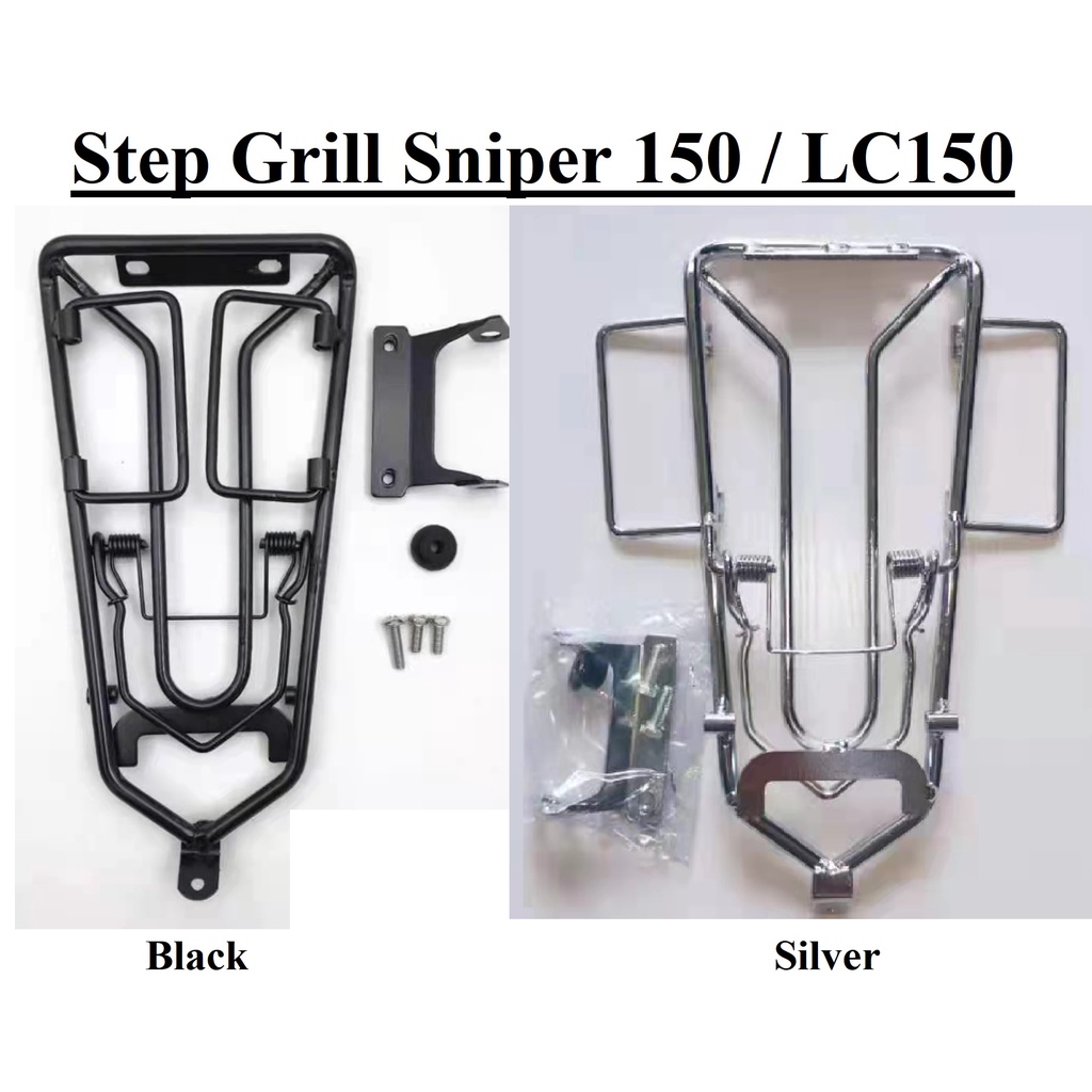 Step Grill - Sniper 150 / LC 150 ( Black / Silver ) | Shopee Philippines