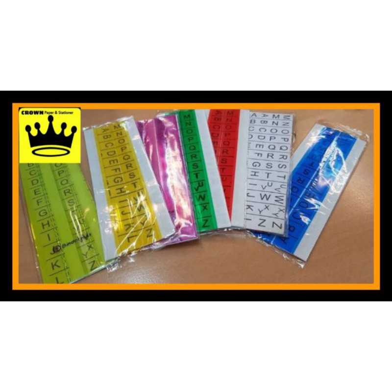 1 box index tab or tabbing letter ( 5 sheets) | Shopee Philippines