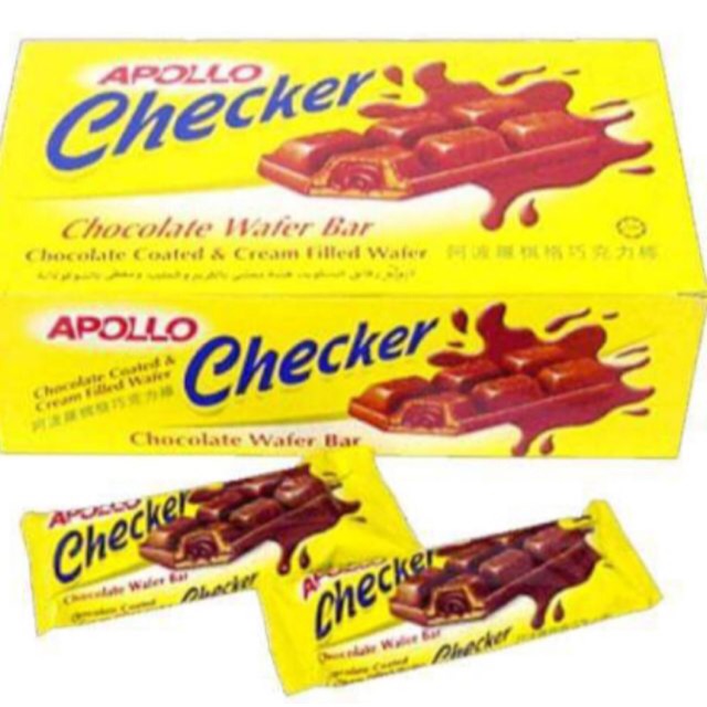 Apollo Checker Chocolate Wafer Bar | Shopee Philippines