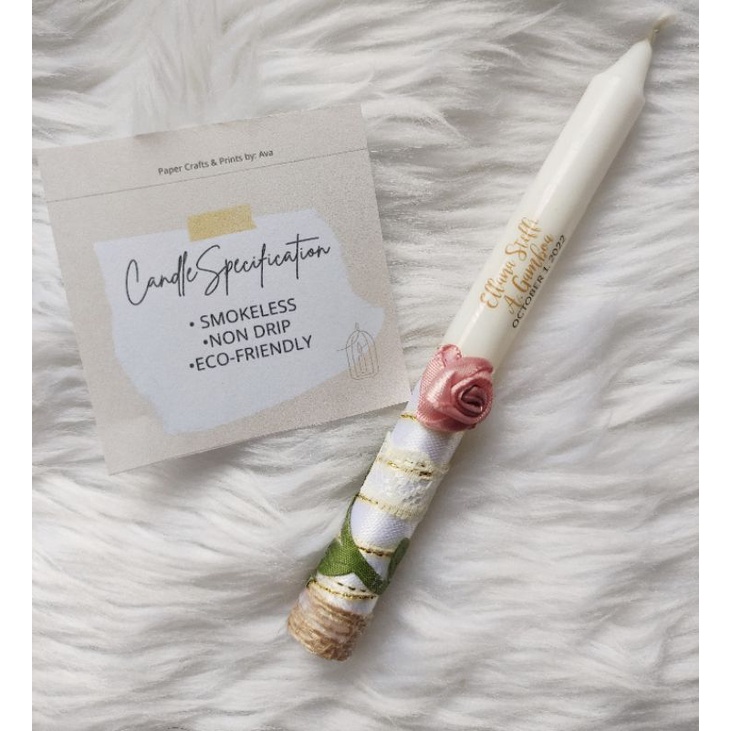 Debut/ baptismal / christening candle 1pc | Shopee Philippines