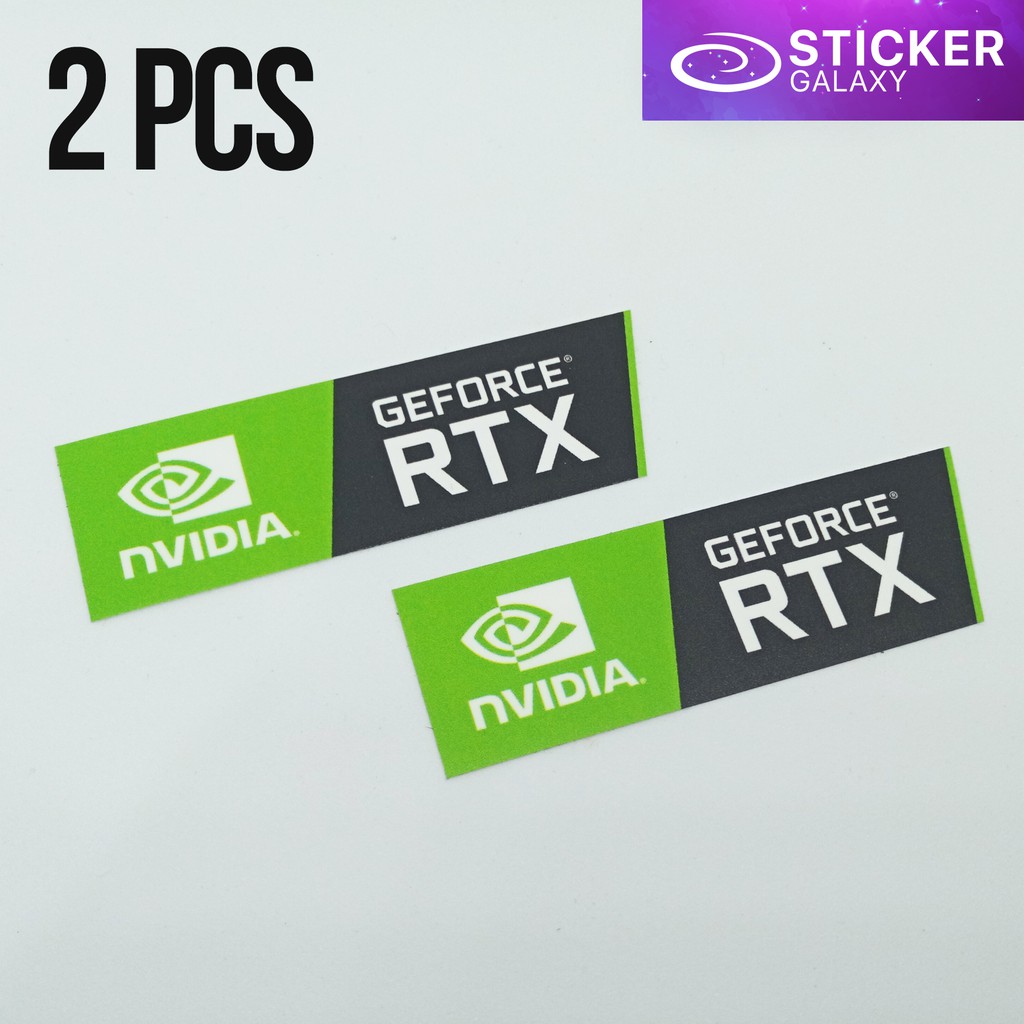 2pcs. NVIDIA GEFORCE RTX STICKER (PC gamer vinyl) | Shopee Philippines