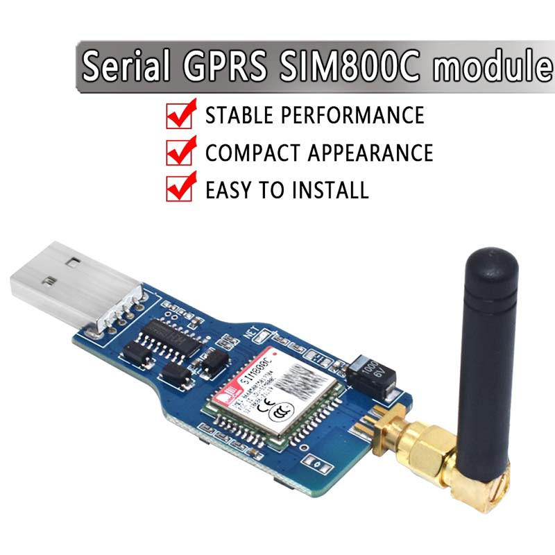USB to GSM Module Quad-band GSM GPRS SIM800 SIM800C Module for Wireless ...