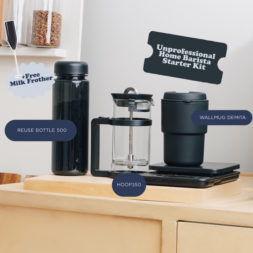 Rivers drinkware Unprofessional Home Barista Starter Kit for coffee ...