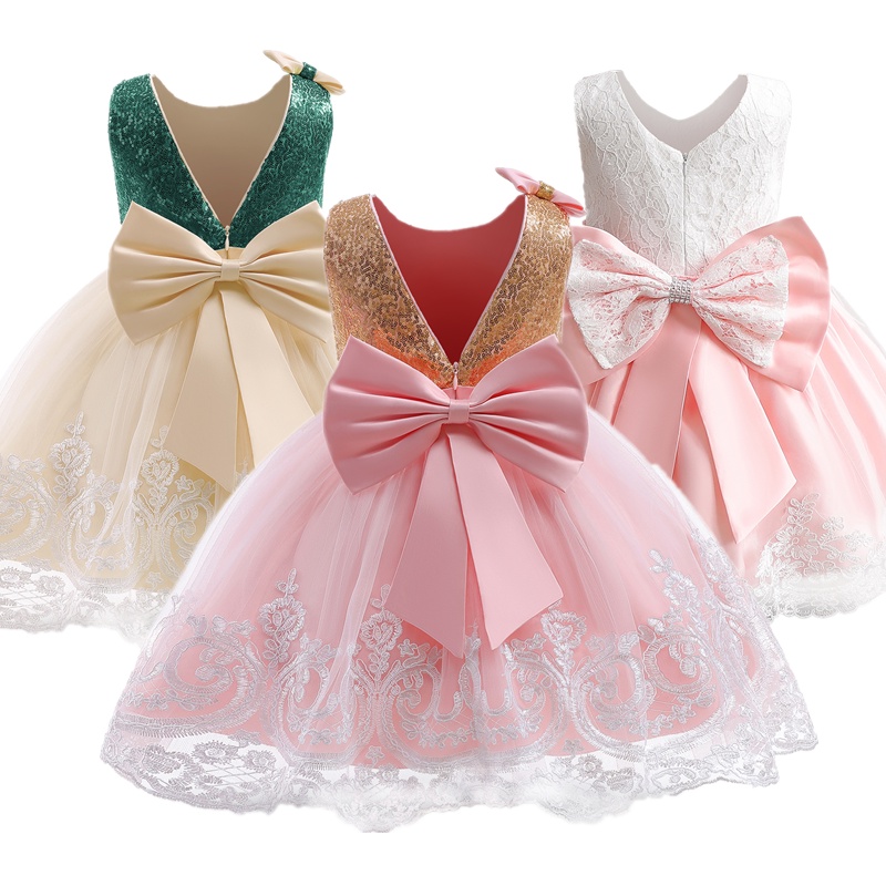 Baby First Outfit Birthday Dress Girls Princess Party Dress Child ...