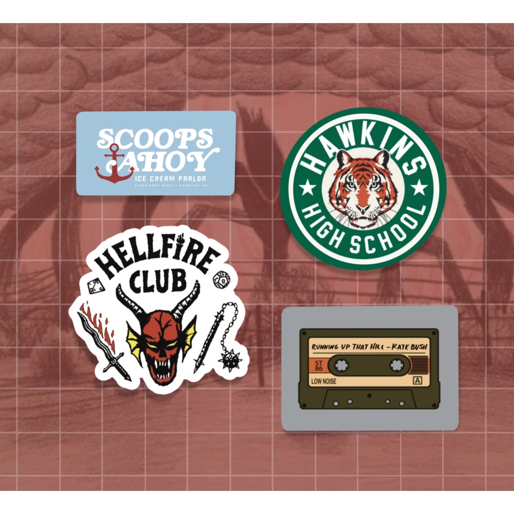 Stranger Things | Hellfire Club, Hawkins High, Kate Bush, Scoops Ahoy ...