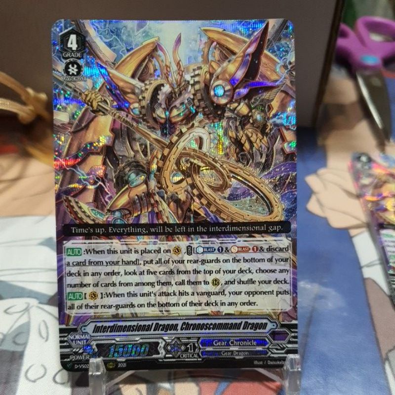 INTERDIMENSIONAL DRAGON, CHRONOSCOMMAND DRAGON RRR DVS02 CARDFIGHT VANGUARD ENGLISH | Shopee ...