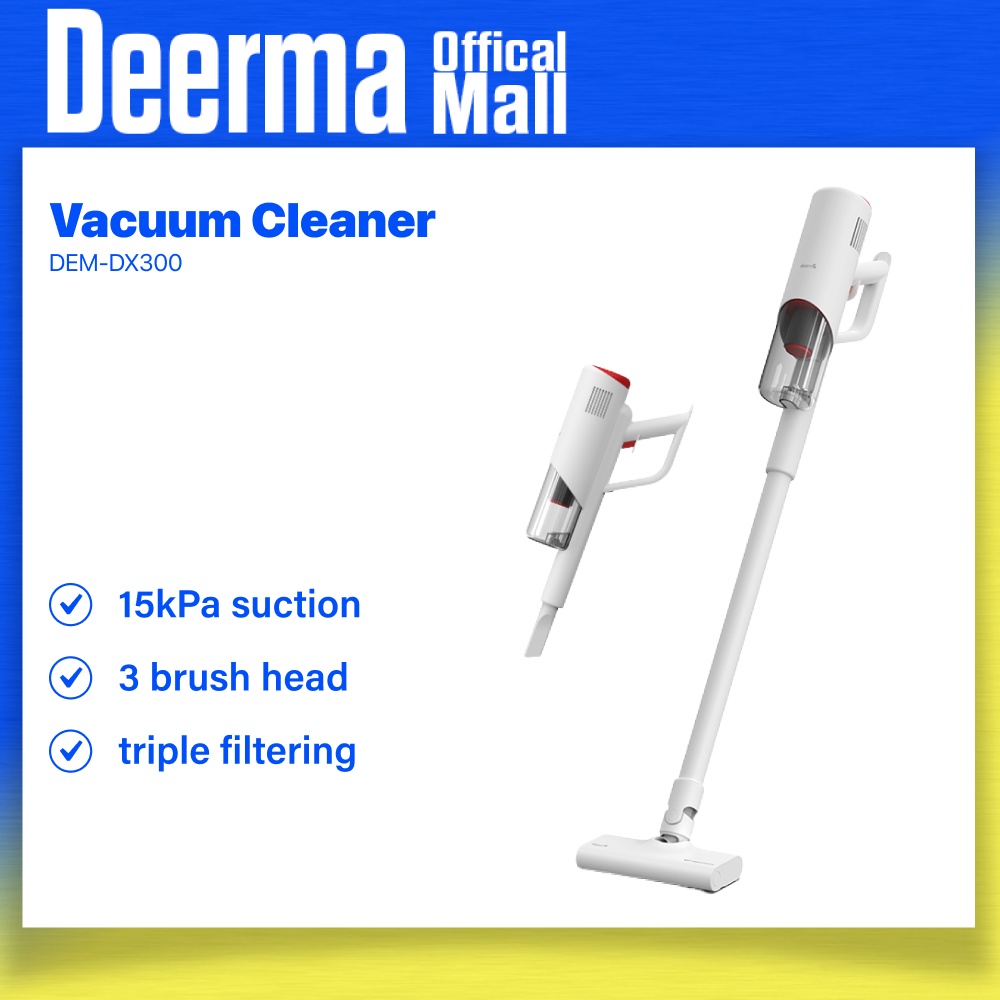 Deerma DX300 Portable HandHeld Vacuum Cleaner Household Strength Dust Collector Home Aspirator ...