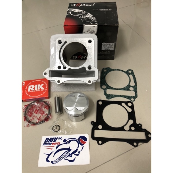 Option1 Chromebore Cylinder Block 68mm for RAIDER 150 Carb | Shopee ...