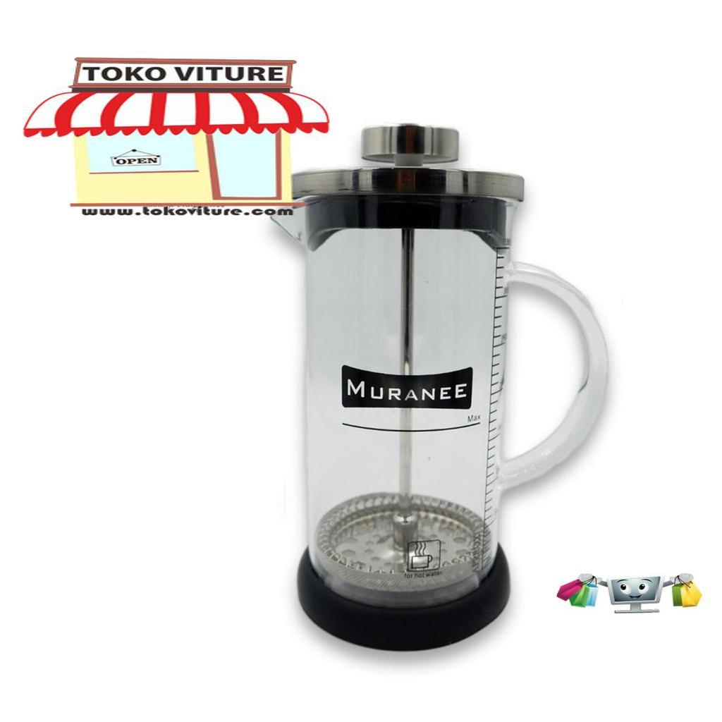 Muranee French Press Coffee Tea Plunger 350ml Gc001 Coffee Filter | Shopee Philippines
