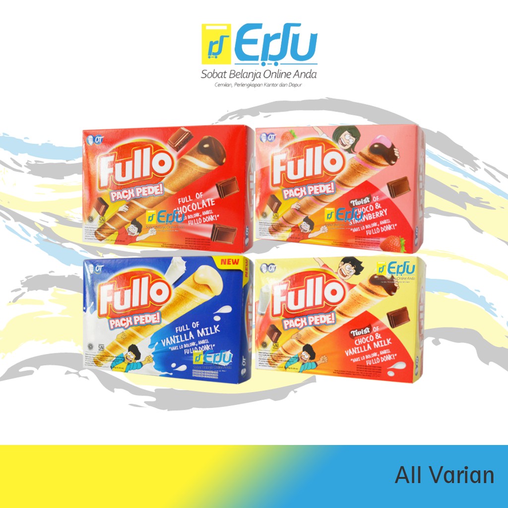 Varian Fullo Pack Pede Cake Wafer Roll Chocolate Halal Strawberry Milk ...
