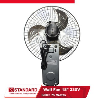 Standard Electric Fan Wall Fan 18 inches (Metal Blade) - Yellow ...