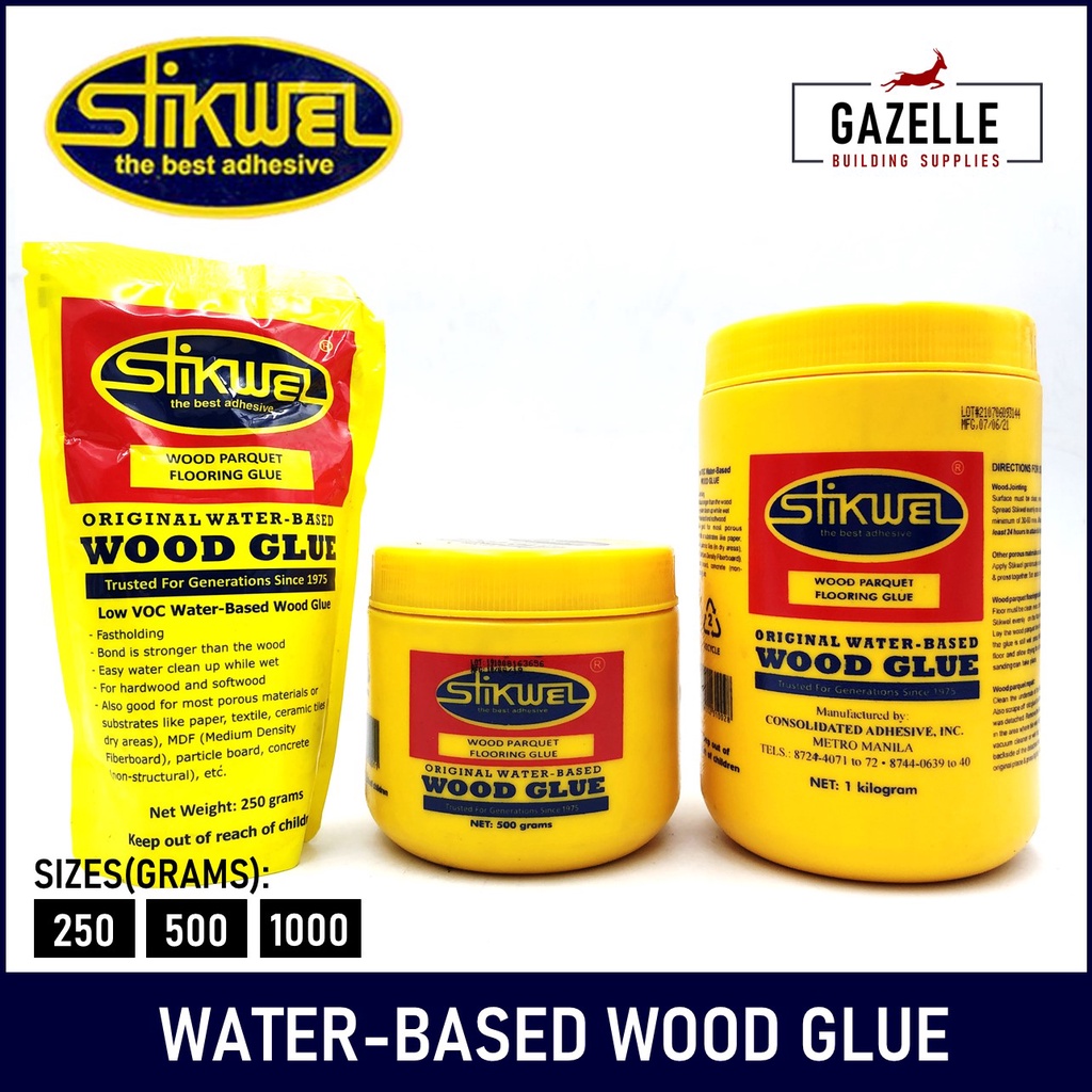 Stikwel Wood Parquet Flooring Glue Water Based Wood Glue - 250g / 500g ...