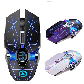 Wireless Mouse 2.4Ghz A7 Rechargeable Colorful Breathing Lights RGB ...