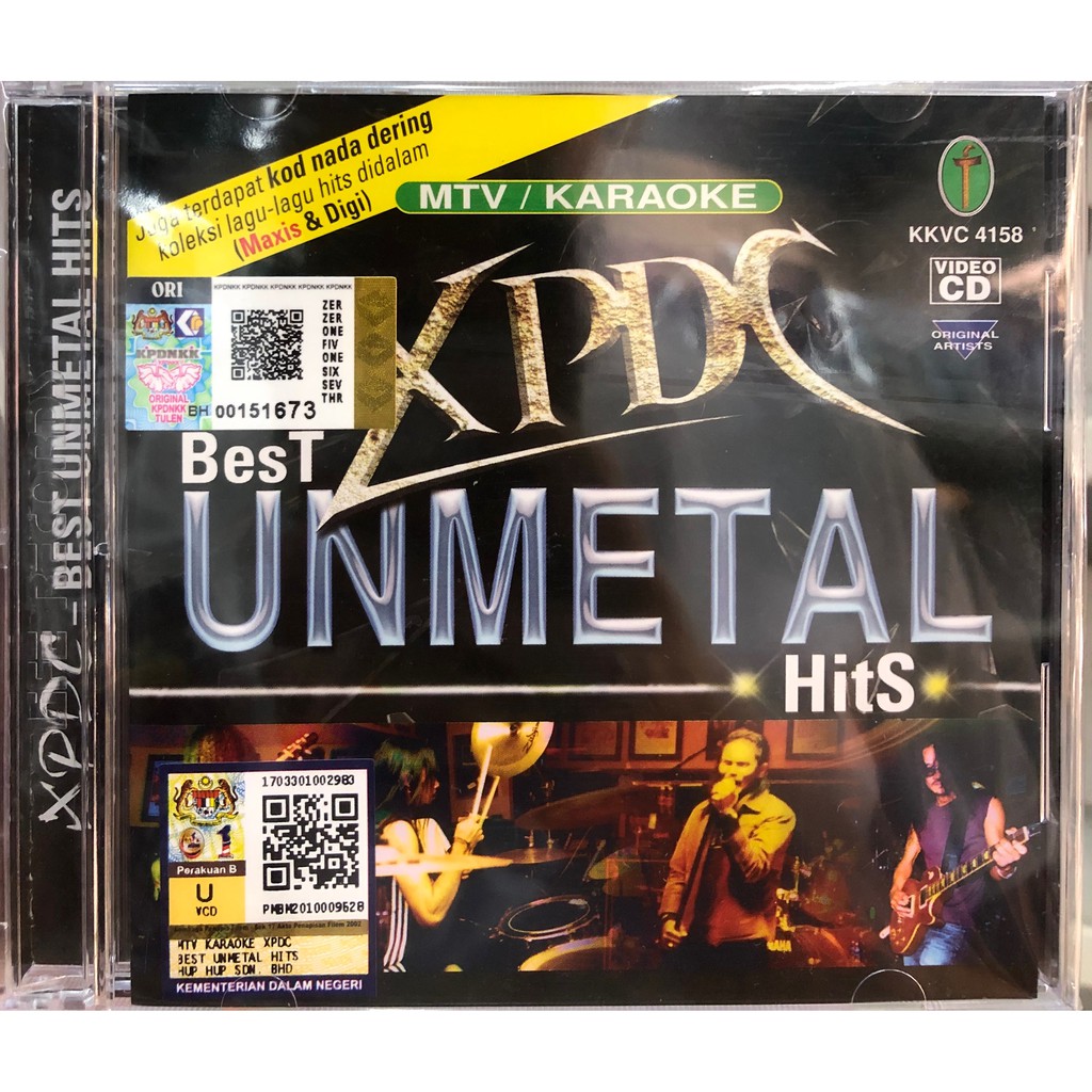 NEW VCD MTV Karaoke XPDC Best Unmetal Hits (2 VCD / 20 Songs) | Shopee ...
