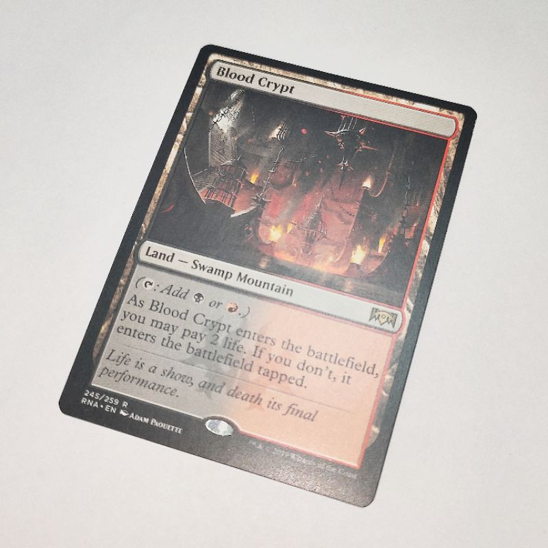MTG Card BLOOD CRYPT Magic the Gathering Trading Card Game Black ...