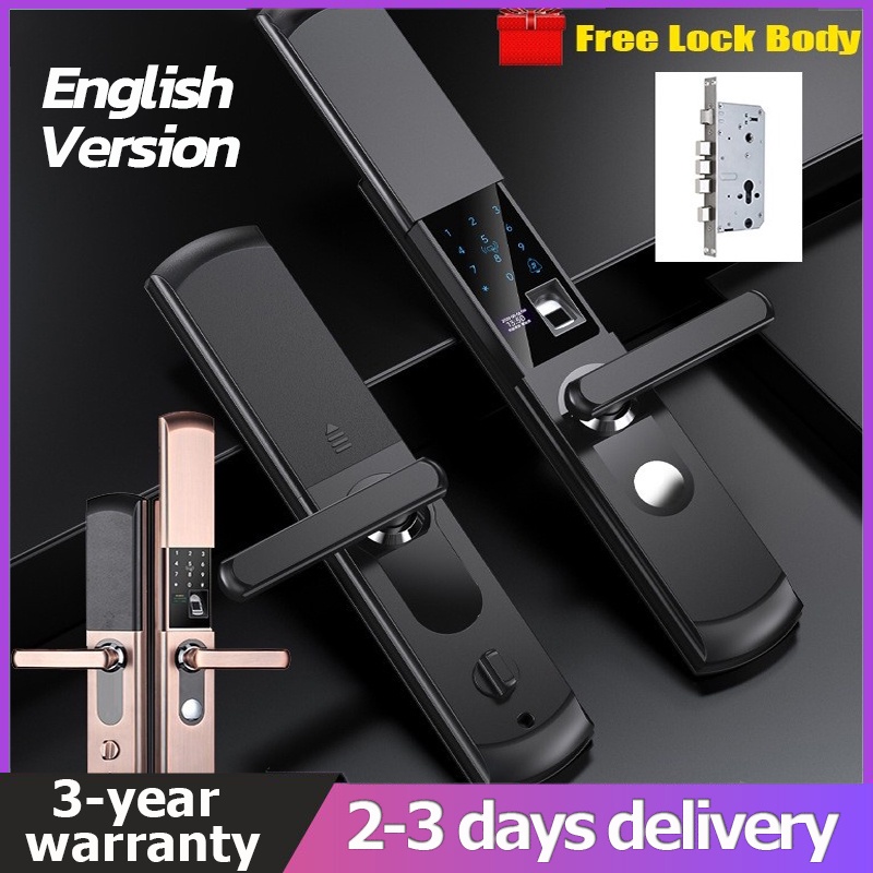 PH COD] Electronic Fingerprint Door Lock Security Smart Password Lock ...