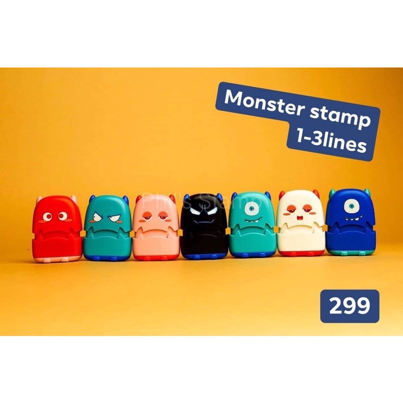 monster stamp Personalized Stamp Cod | Shopee Philippines