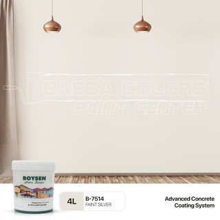 BOYSEN PERMACOAT LATEX PAINT COLOR SERIES FAINT SILVER (B-7514 ...