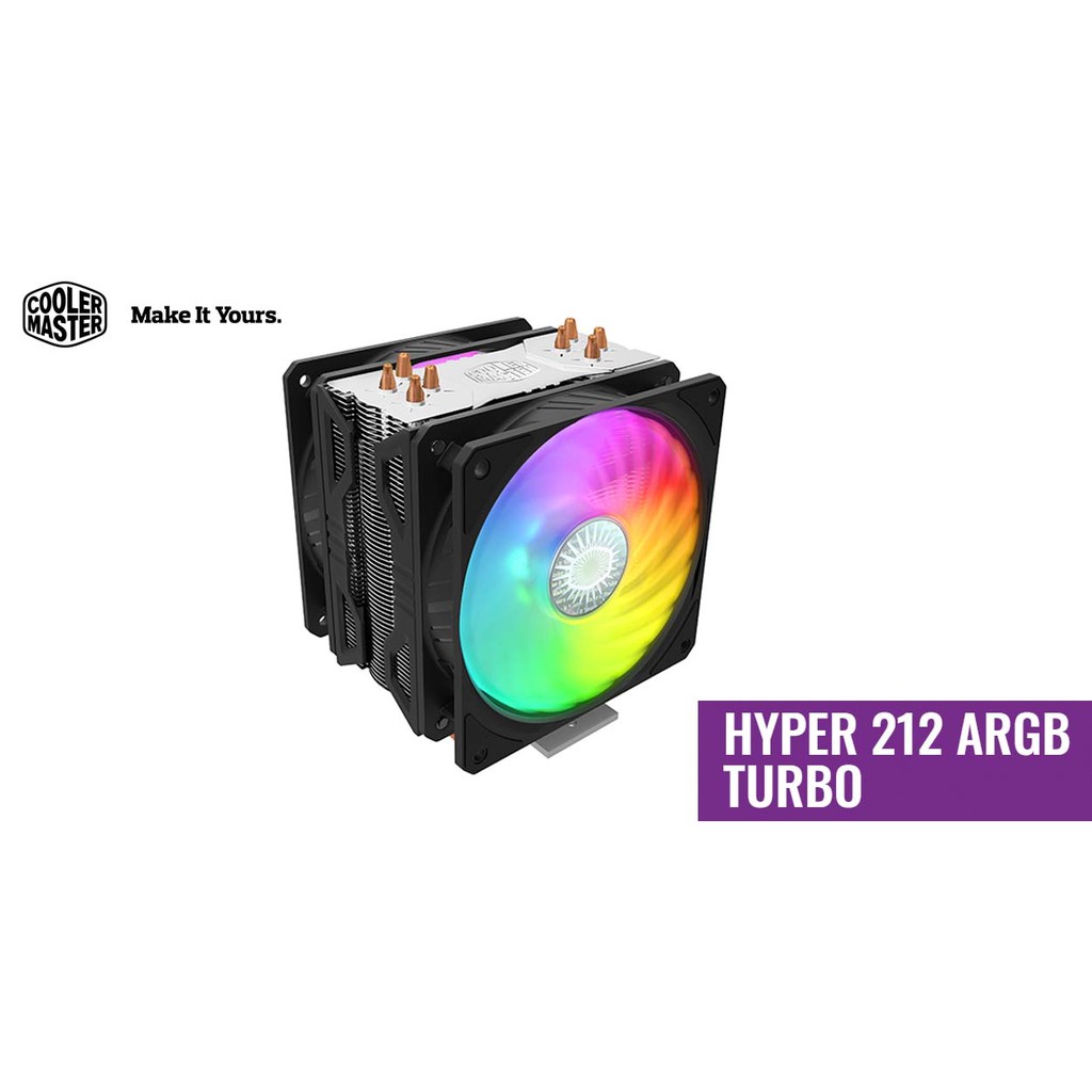 Cooler Master Hyper 212 Turbo ARGB Cpu Cooler | Shopee Philippines