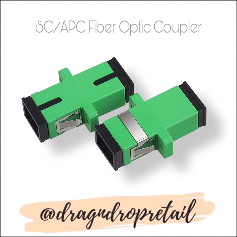 Fiber Optic Cable Adapter Coupler Connector SC/APC-SC/APC Simplex ...