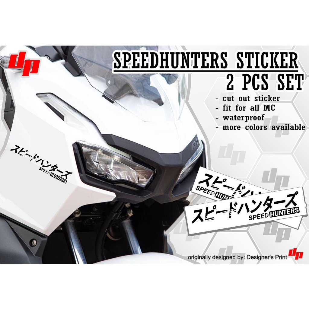 Speedhunters sticker 2 pcs | Left and right set - Fit for all MC cut ...