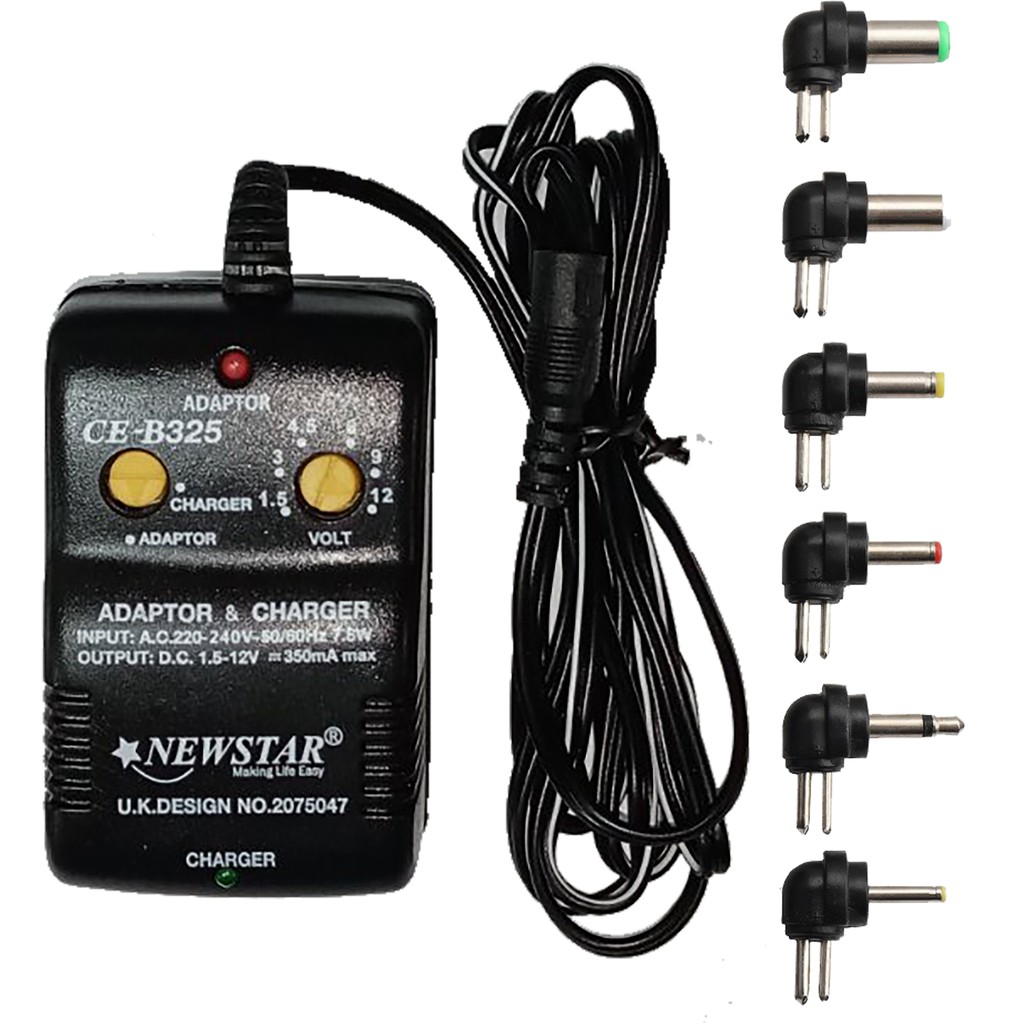 Newstar Multiple AC/DC Adaptor CE-B325 | Shopee Philippines