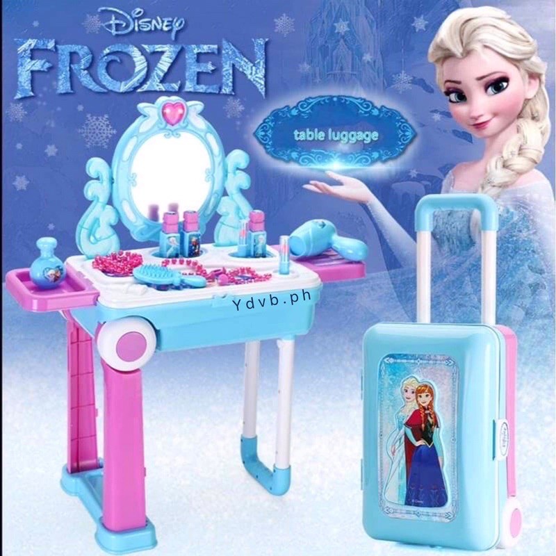 Frozen Makeup Table and Kitchen Set Luggage FunHouse | Shopee Philippines