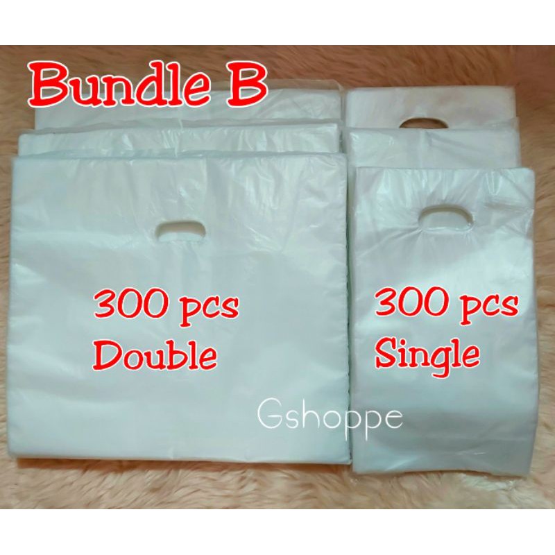 (BUNDLE B) Milk Tea Take Out Bags / Plastic Take Out Bags (3 Packs of ...