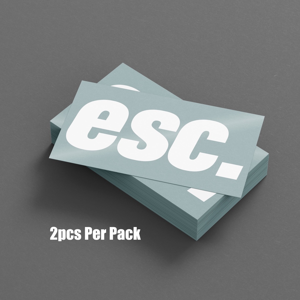 esc sticker small - 2pc per pack | Shopee Philippines