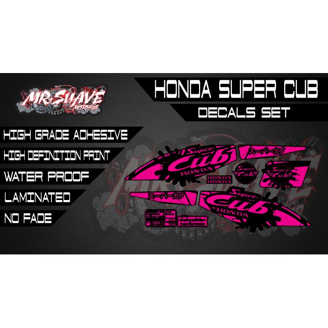 Honda Super Cub Decals Set | Shopee Philippines