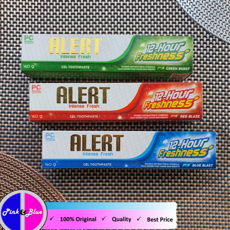 ALERT INTENSE FRESH Gel Toothpaste 160g | Shopee Philippines