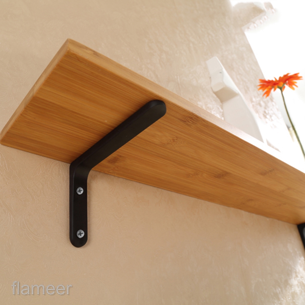 Pair Heavy Duty Wall Shelf Brackets Wall Mounted Floating Shelves 