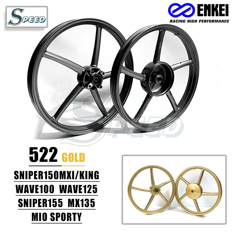 Enkei Mags SP 522 Mio i 125 Sniper150 135 MX135 XRM125 XRM100 Front 1.4 ...