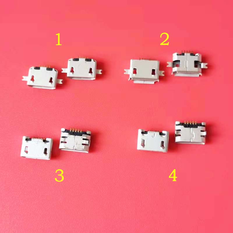 5 Pin SMT Socket Connector Micro USB Type B Female Placement SMD DIP ...