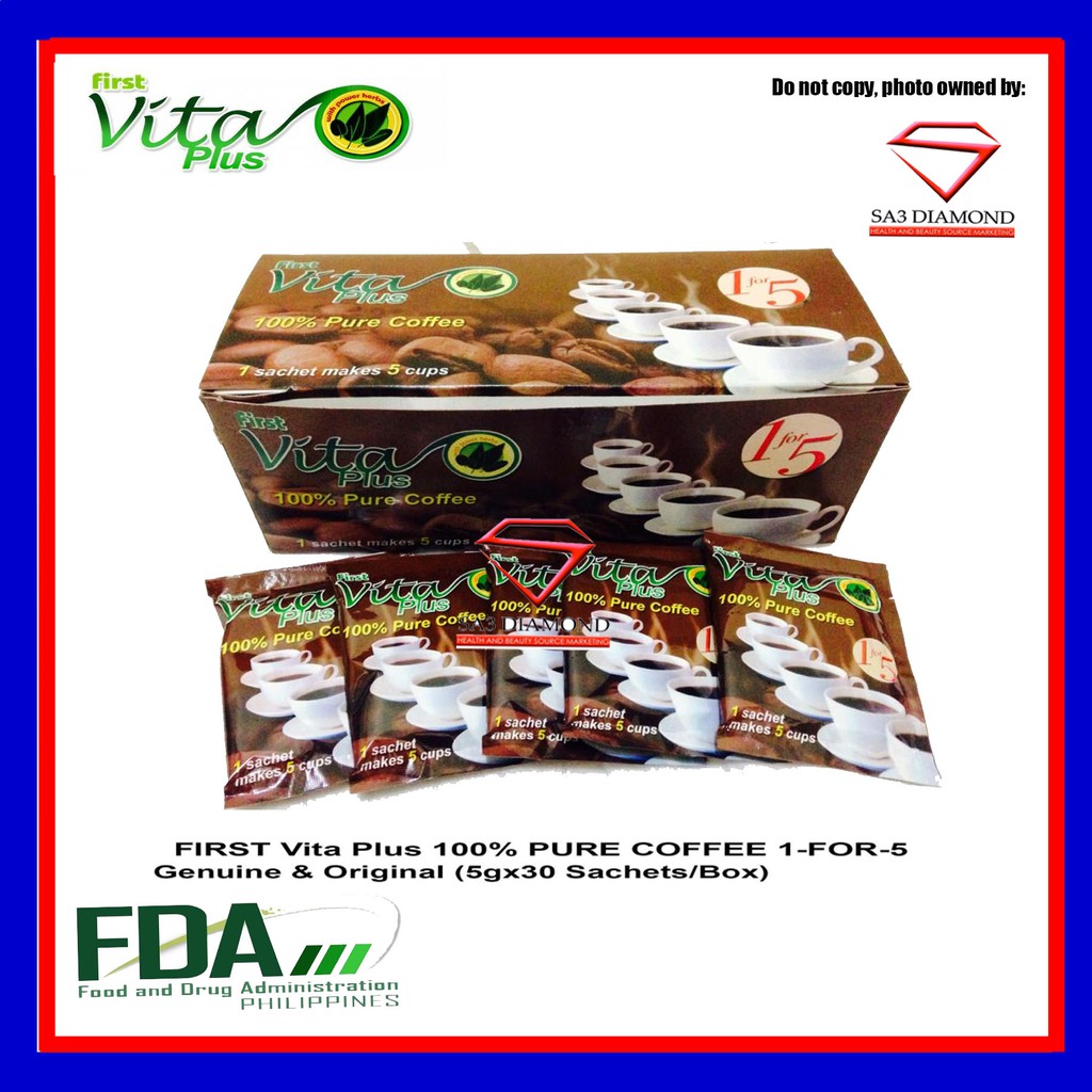 VITA PLUS 100% PURE COFFEE 1 for 5(Exp:July 25, 2022) | Shopee Philippines