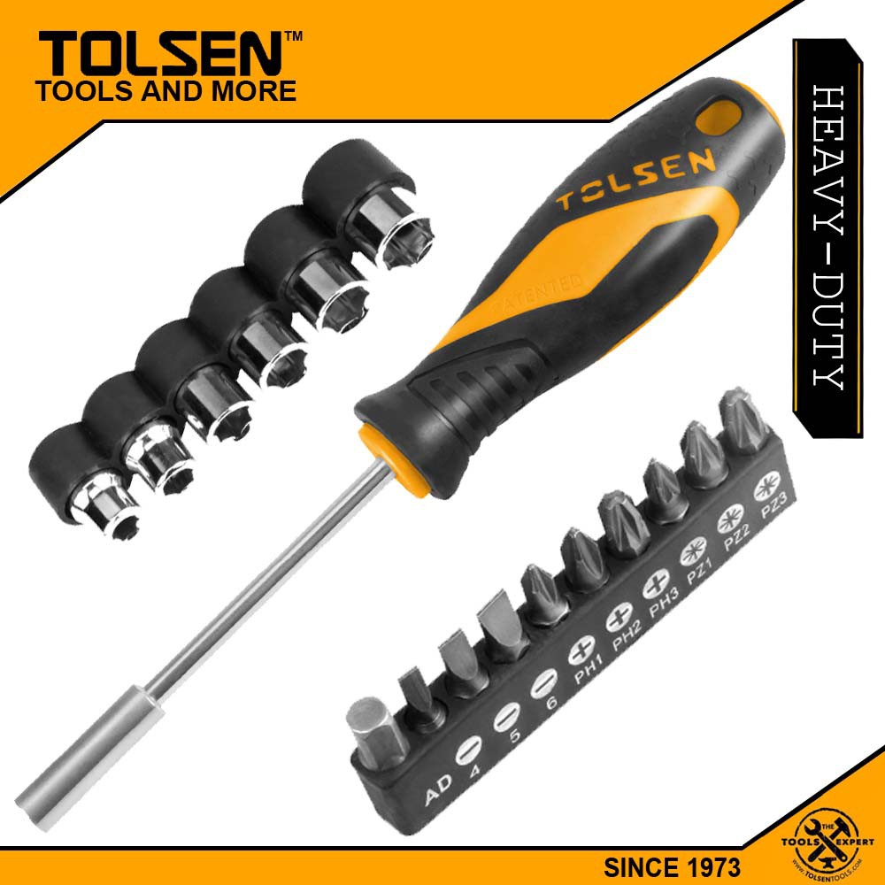 Tolsen 17pcs Socket and Bit Set 20045 | Shopee Philippines