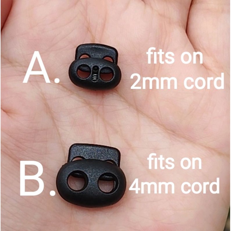 CORD LOCK / STOPPER 2MM DIAMETER | Shopee Philippines