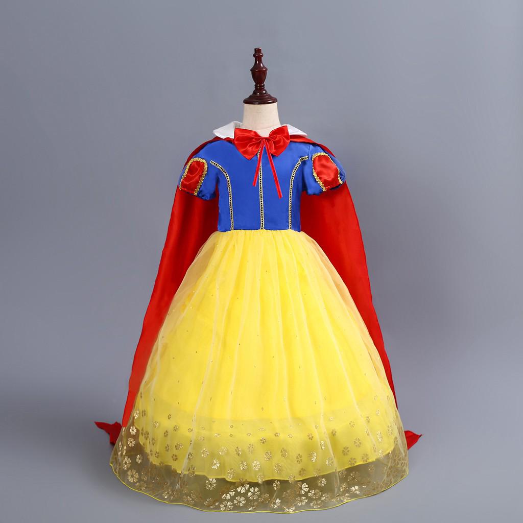 Girl Snow White Dress Girls Prom Princess Dress Kids Baby Gifts Party ...