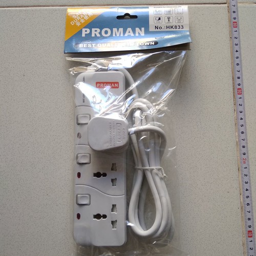 Proman /VISALUX 3rd Electrical Socket/Triple Head MAX 2000W 13A BATAM ...