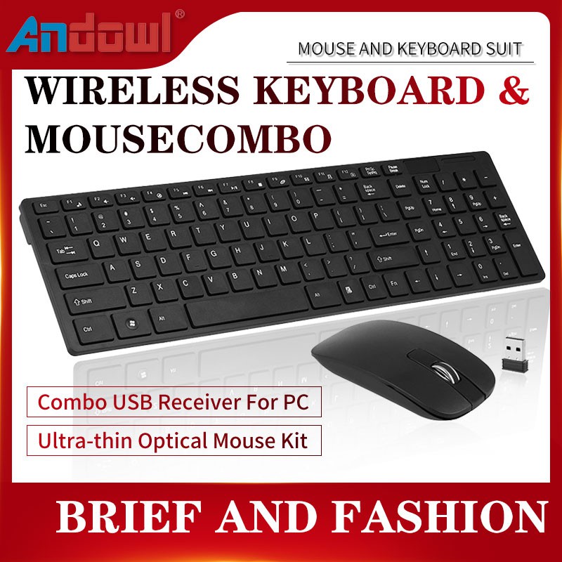 2021 Keyboard And Mouse Set K06 Optical Wireless Gaming Flexible Home ...