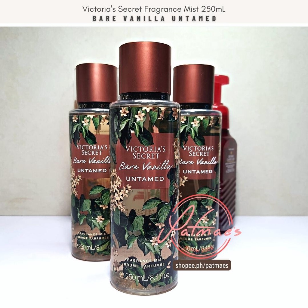 Victoria's Secret Fragrance Mist Bare Vanilla Untamed Limited Edition ...