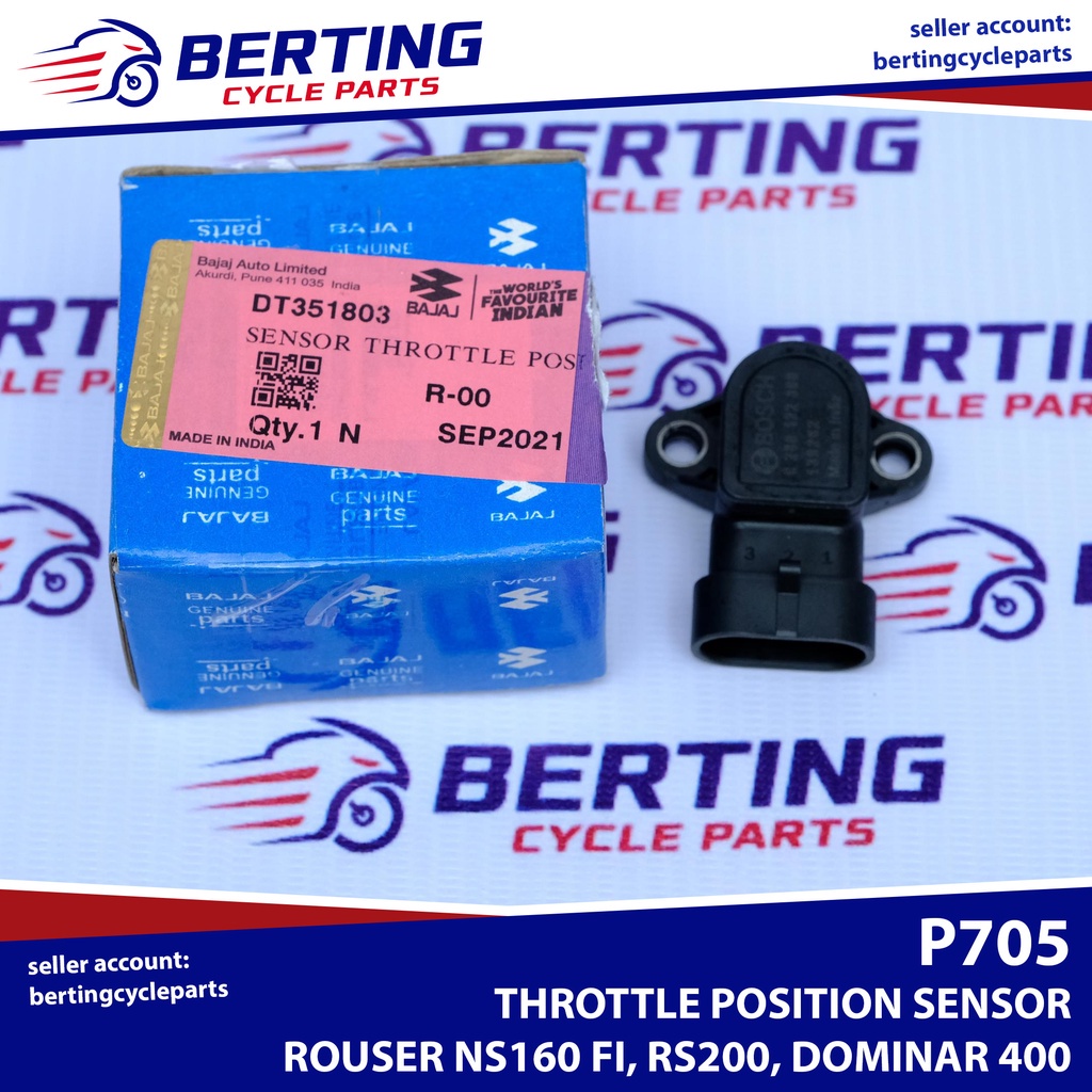 THROTTLE POSITION SENSOR TPS Rouser NS160 FI RS200 Dominar 400 Genuine ...