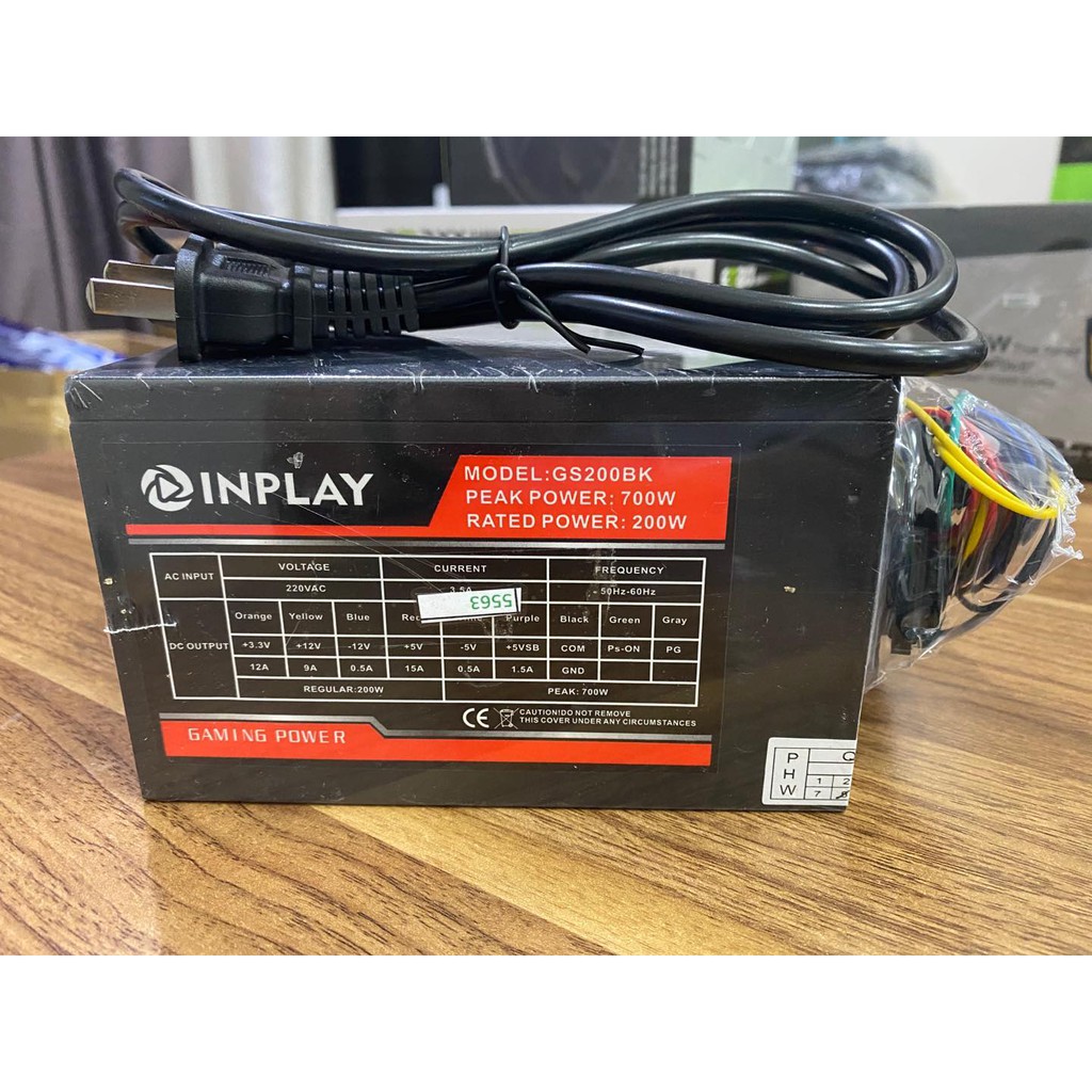 Inplay GS200LK 700W PC Power Supply | Long Wire | Shopee Philippines